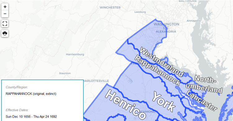 Old Rappahannock County – Newman Virginia Roots